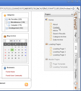 ForeUI V3 Forecast 3: Toolbar in Simulation | ForeUI